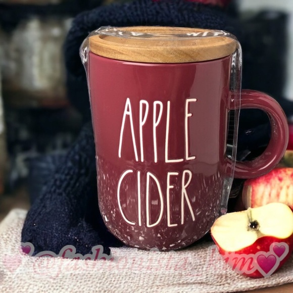 Rae Dunn | Other | Rae Dunn Apple Cider Mug With Coaster Cover New With ...